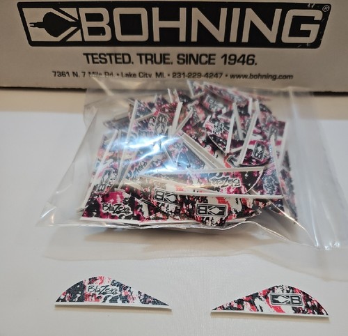 Bohning 2" Blazer Vanes, Pink Camo, 100ct - Arrow-Archery | eBay