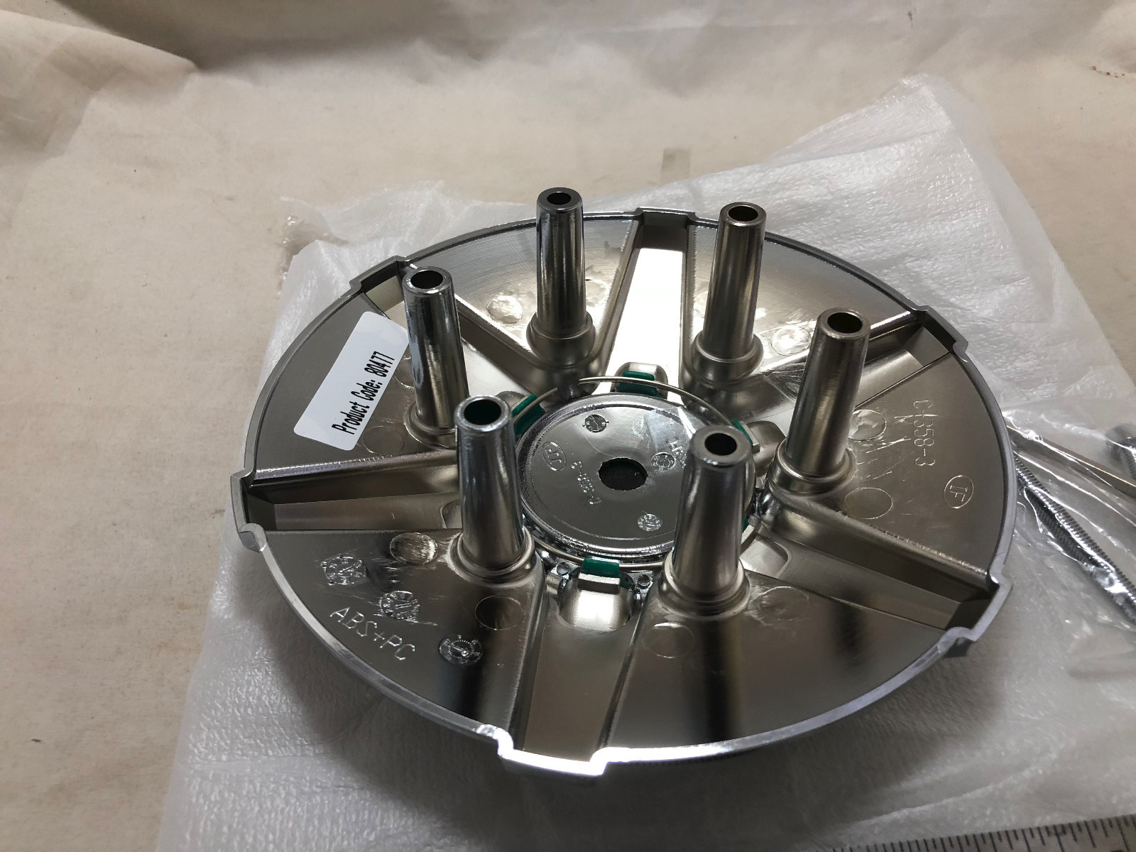 MB Motorsports Wheels CHROME Wheel TKO Rim Hub Cover Center 6x114.3 Cap ...