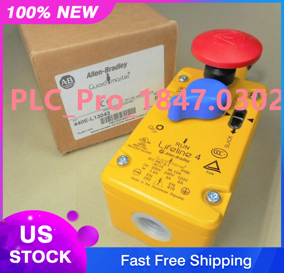 1PCS NEW Allen Bradley 440E-L13043 Guardmaster Lifeline 4 Cable Pull ...