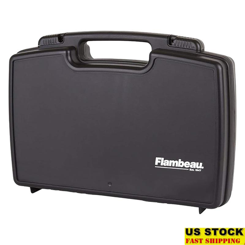 Heavy Duty Pistol Case Portable Gun Storage W/ Locking Latches & Foam ...