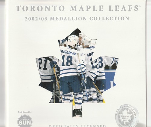 2002-03 Toronto Sun Toronto Maple Leafs Medallion Book Not Used | eBay