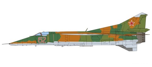 1/48 Soviet Air Force MiG-23BN Frogger-H Model Kit TPA-22 Molded Color ...