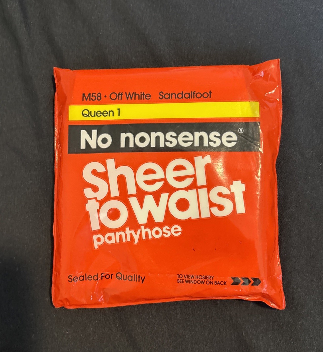 No Nonsense Sheer to Waist Pantyhose Vtg Sandalfoot OFF white Size Queen 1 M58 | eBay