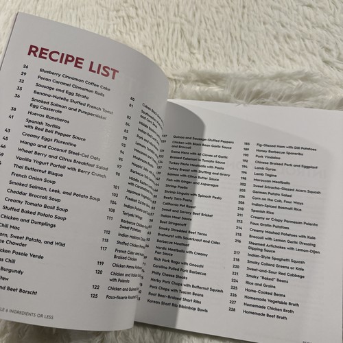 Instant Pot Miracle 6 Ingredients or Less Book New 100 no-fuss recipes ...