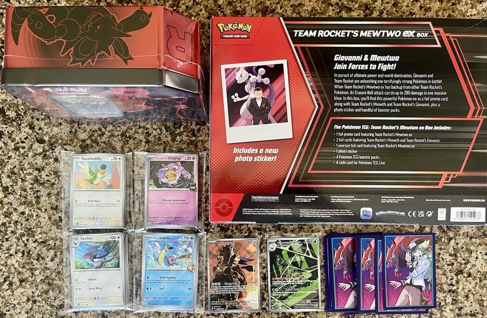 Pokémon Lot- 9 Boosters-Destined Rivals Tin,Mewtwo TR Box Sealed + 84 ...