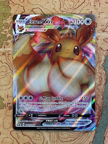 Pokemon Card TCG - Eevee VMAX SWSH087 Black Star Promo Shining Fates ...