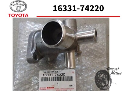 Toyota Genuine Thermostat Housing Engine Coolant Outlet Water OEM 16331 ...