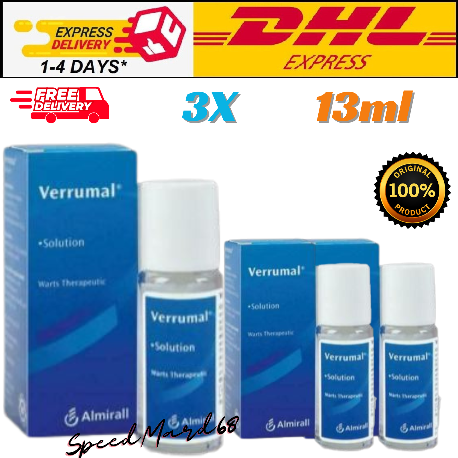 3X -Almirall Verrumal Solution for Effective Removal of Warts and ...