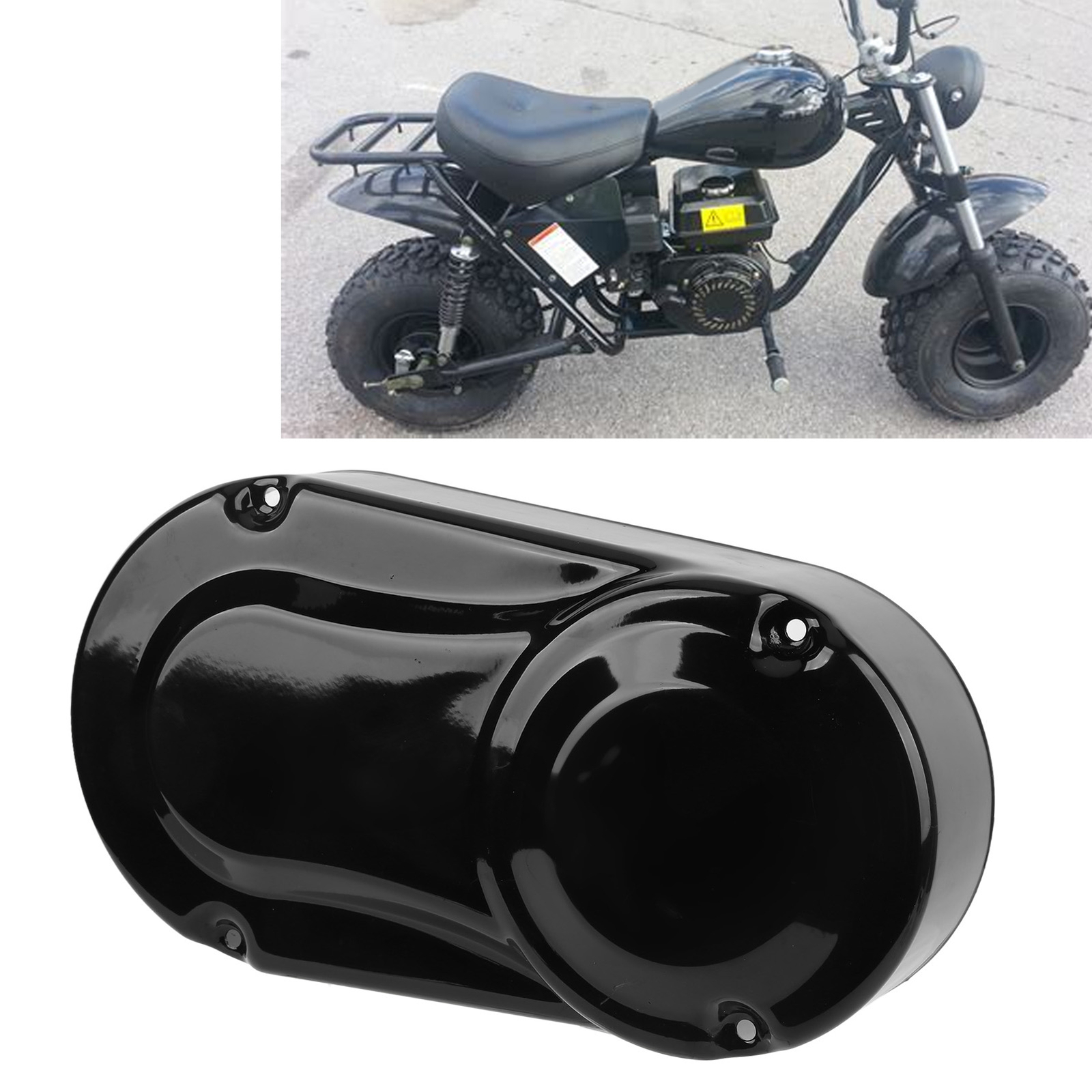 Mini Bike Clutch Cover Guard Protector Black Aluminum Alloy For Baja ...