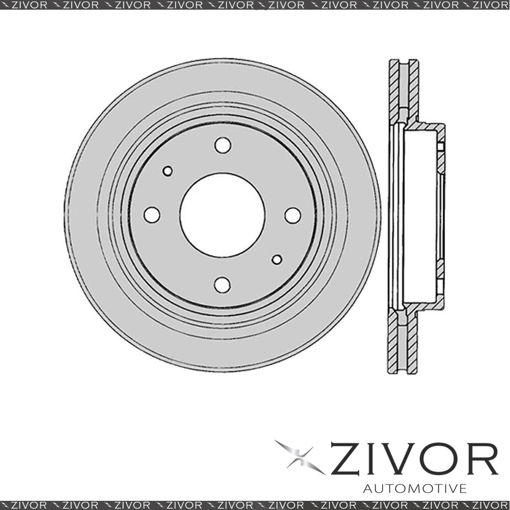 New PROTEX Rotor - Front For HYUNDAI SONATA EF-B 4D Sdn FWD 2001 - 2005 ...