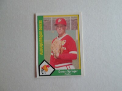 1990 CMC Dennis Springer #12 Albuquerque Dukes | eBay