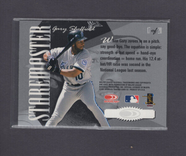 1997 DONRUSS PREFERRED STAREMASTER BLANK SERIAL PROMO SAMPLE #17 GARY ...