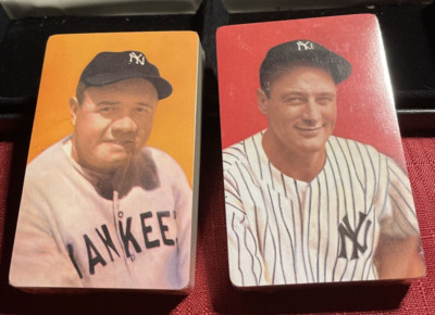 LOU GEHRIG & BABE RUTH Vintage 1973 Smithsonian Card Deck - Cards Still ...