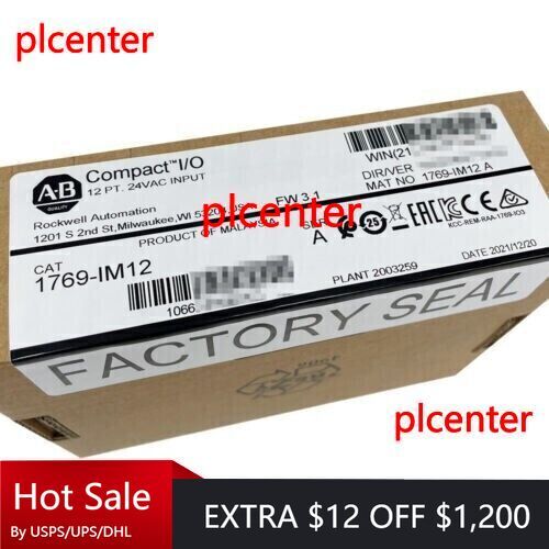 New Factory Sealed AB 1769-IM12 SER A ConpactLogix 12Pt 240VAC input ...