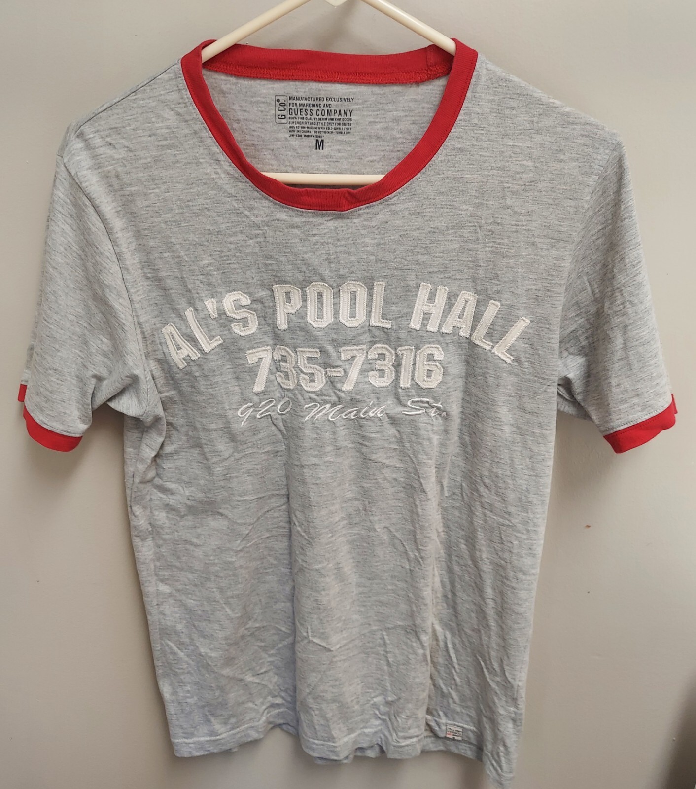 Vintage Retro “AL'S POOL HALL” Logo Cotton Embroidere… - Gem