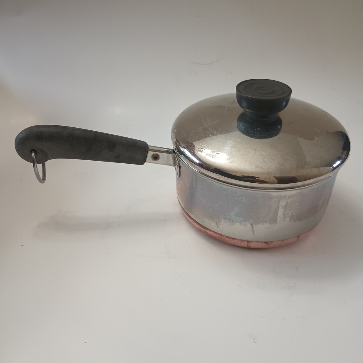 Revere Ware 1801 Copper Clad Stainless Steel 1 Qt Quart Sauce Pan Pot ...