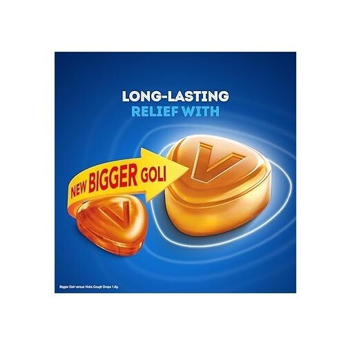 Vicks Cough Drops Candy 25 Pieces Pouch - Menthol Flavor for Throat ...