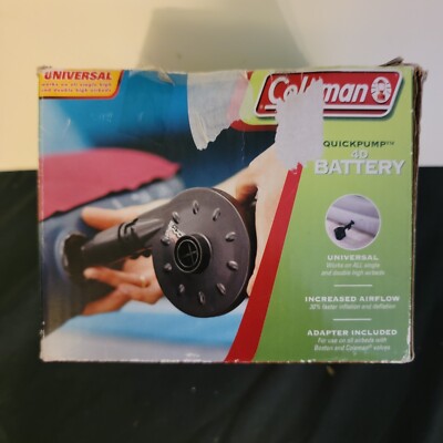 Coleman 4D Battery Powered Quick Pump For Inflating Air Mattress ...