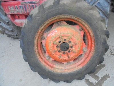 For DAVID BROWN 1490 4wd FRONT WHEEL & TYRE 11.2/10 X 24 DB AXLE | eBay UK