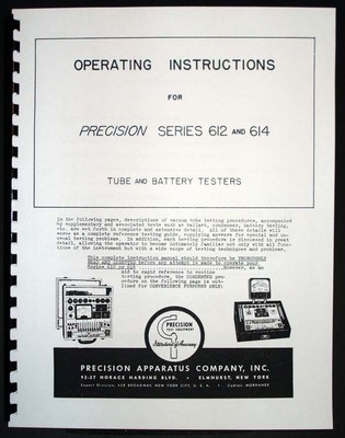 Tube Testers - 612 Tube Tester