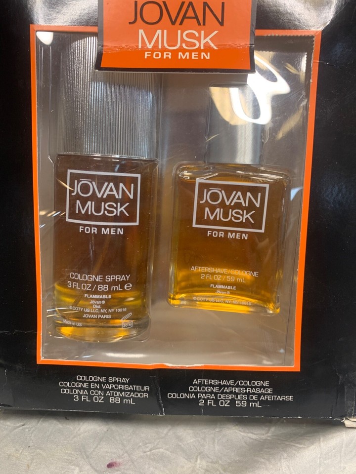 JOVAN MUSK FOR MEN 88ML COLOGNE SPRAY/ 59ML AFTERSHAVE (GIFT SET ...