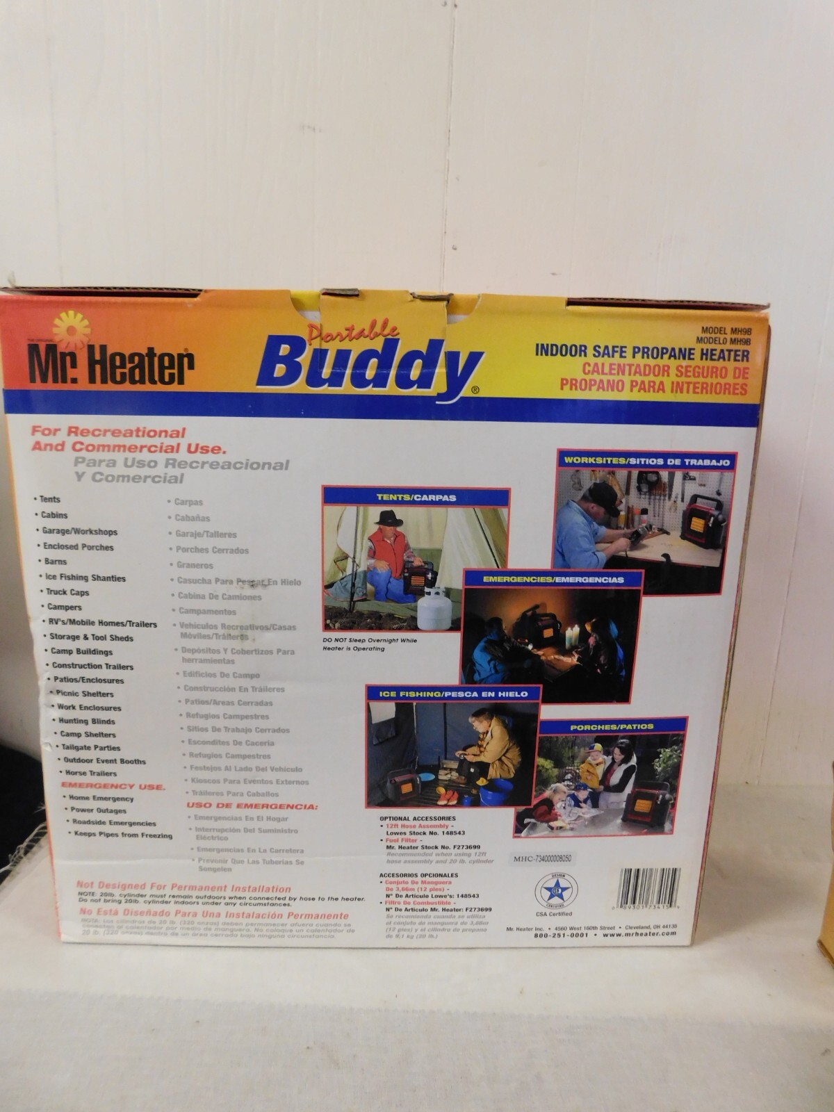 Mr. Heater Portable Buddy Model MH9B New in Box Propane Heater 4000 ...