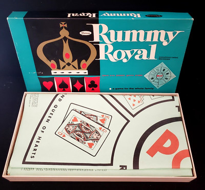 VINTAGE Whitman Rummy Royal NO 4713 Michigan Rummy 1962 Game Board Mat ...