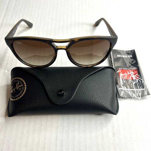 🔥New Ray-Ban RB4170 865/13 Brad Round Aviator Sunglasses Matte Havana ...