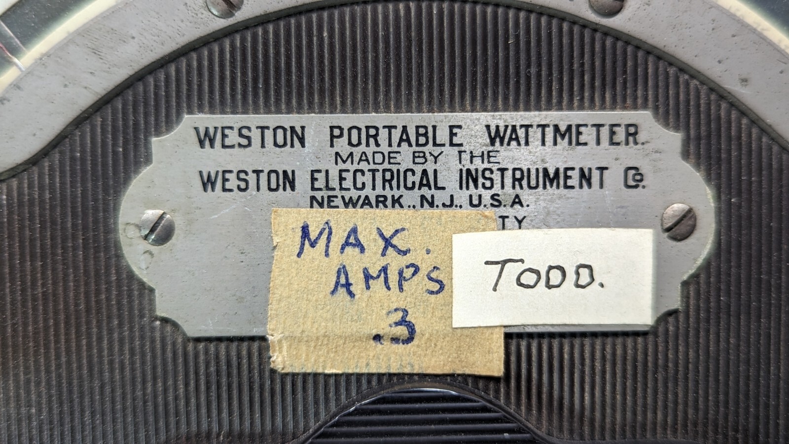 Antique Weston Electrical Instrument Watt Meter Steampunk USA W ...