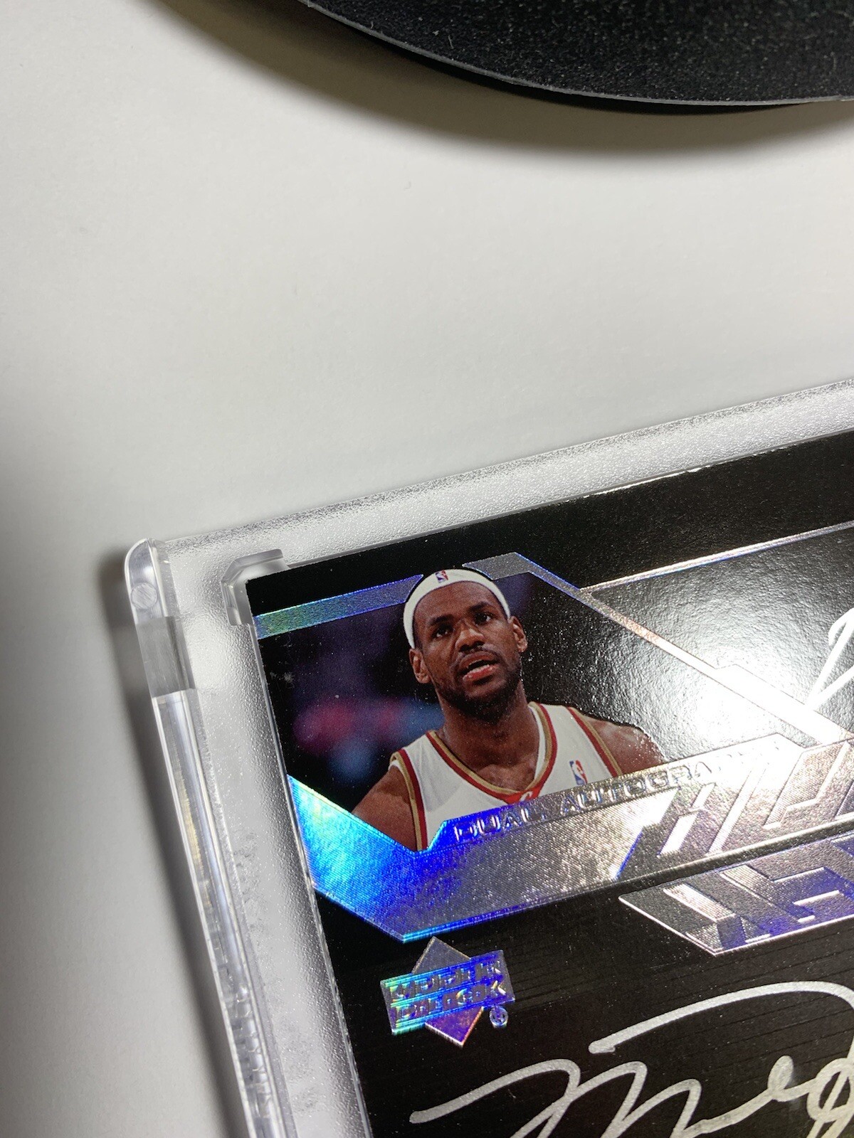 LEBRON JAMES MICHAEL JORDAN 2007 UD Black Dual AUTO AMAZING CARD! 6/25 ...