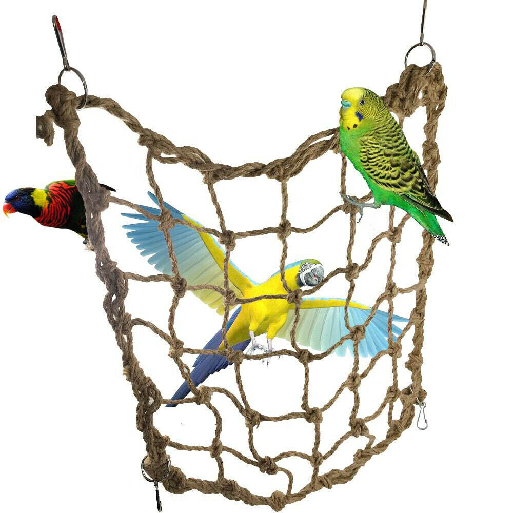 Birds Climbing Training Rope Net Swing Ladder Hanging Rope Bird Toys ...
