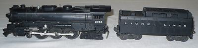 1953 - 1955 LIONEL TRAIN SET ENGINE # 2055 , 6026 TENDER TRANSFORMER ...