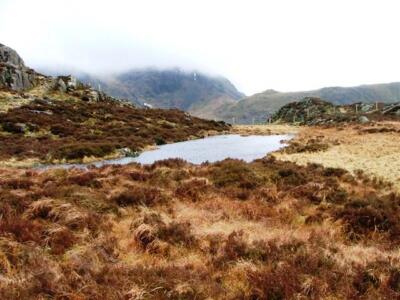 Photo 6x4 Un-named Small Tarn, South West of Innominate Tarn Gatesgarth ...