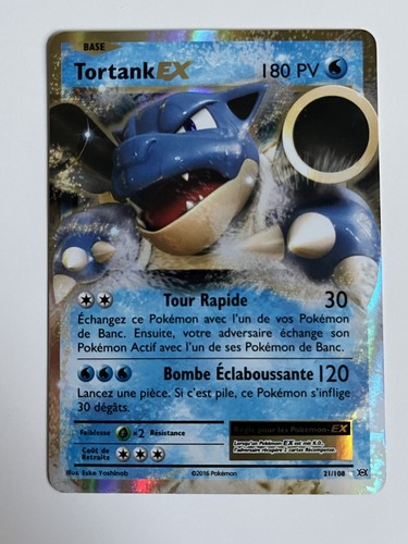 Carte Pokémon - Tortank EX - XY Évolutions - 21/108 - 2016 - FR | eBay