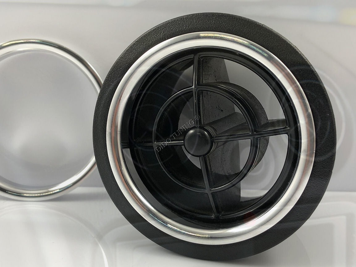 For Mazda MX5 MX-5 1989-2005 Chrome vent rings Real aluminum surrounds ...