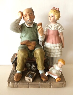 Norman Rockwell Collector's Club Porcelain Figurine "The Shoemaker ...