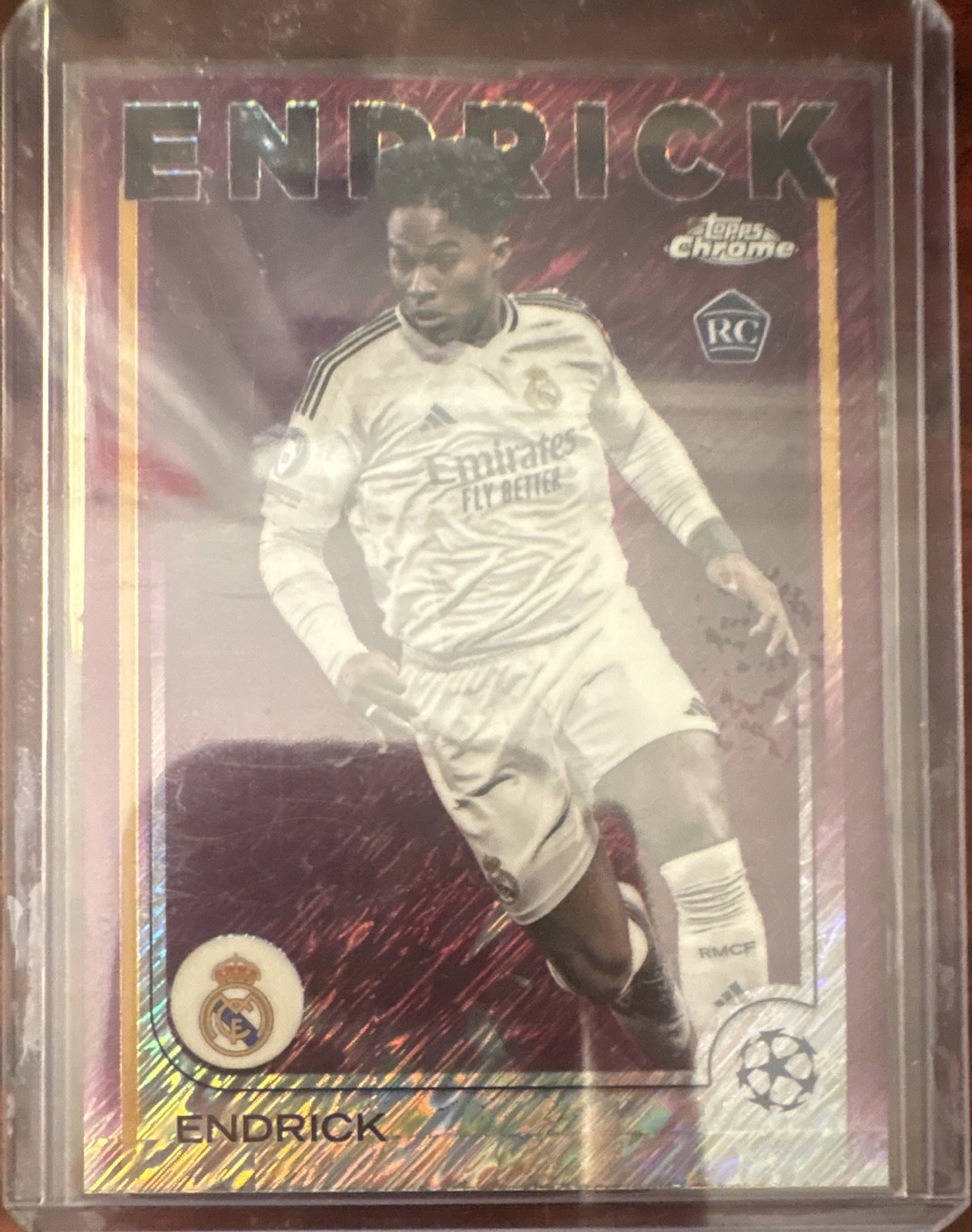 Endrick 2024 Topps Chrome UEFA Club Competitions #100 Base Price Guide ...