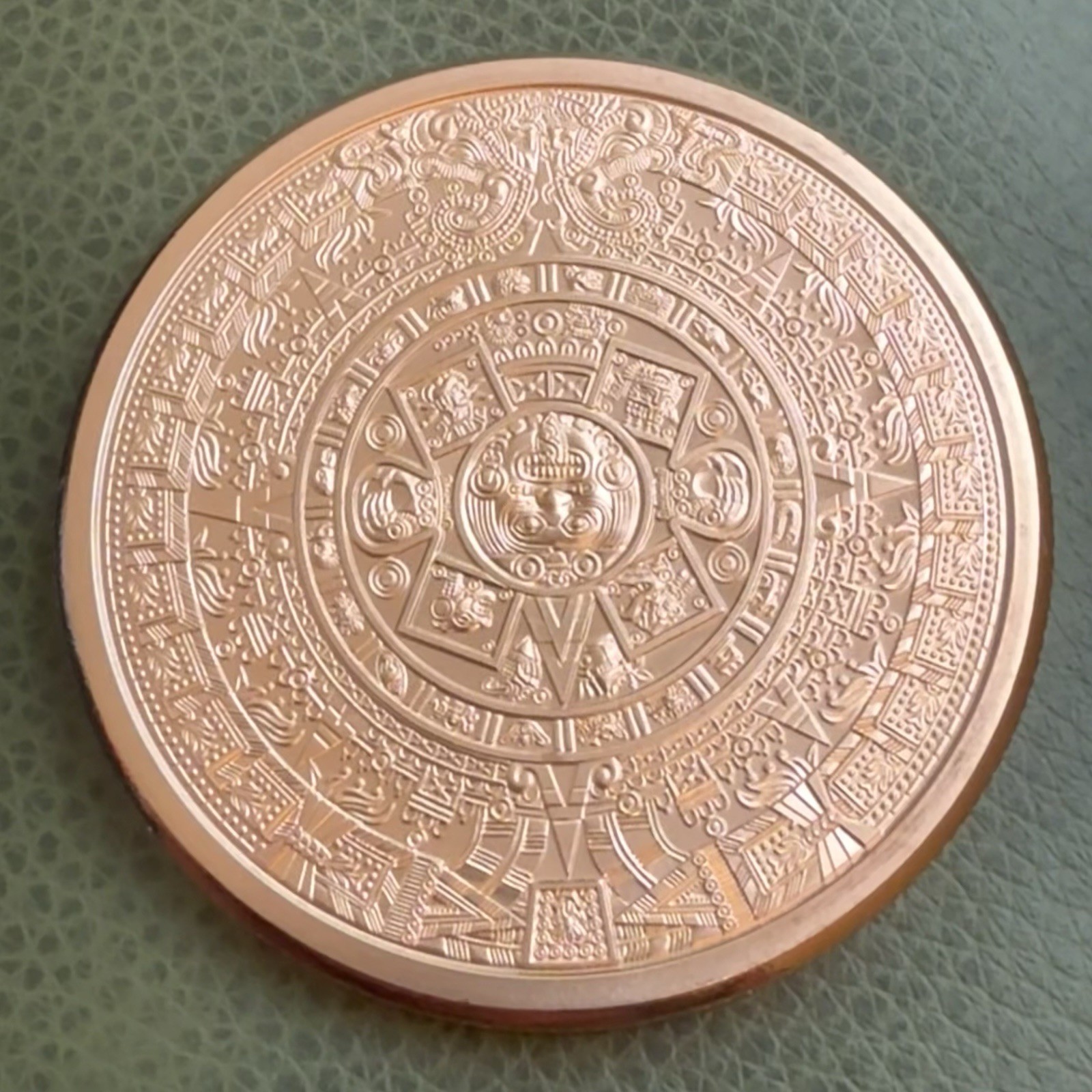5 oz Copper Round Aztec Calendar Golden State Mint .999 Fine | eBay