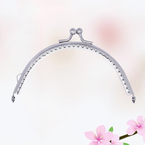 10.5cm Semicircular Arch Fer Bourse Cadre Décoratif Argent Perles | eBay