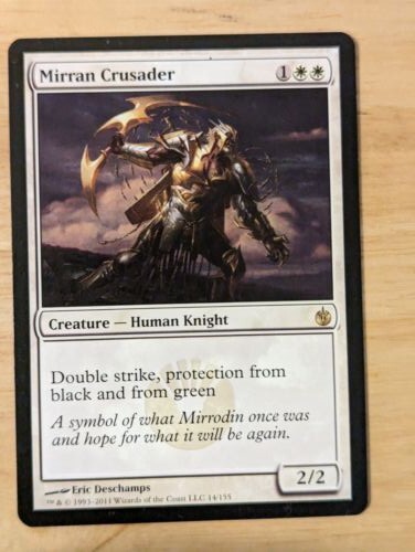 Magic the Gathering MTG Mirran Crusader Mirrodin Besieged 14/155 ...