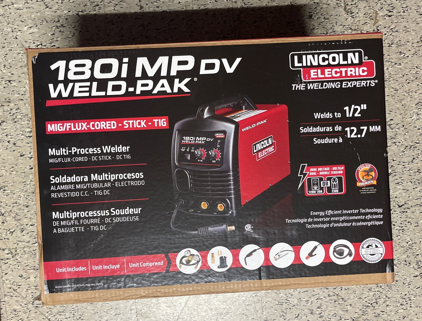 Lincoln WELD PAK 180i MP Multiprocess Portable Welder - K5257-1 for ...