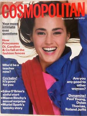 COSMOPOLITAN NOV 1986 - PAUL YOUNG DYLAN ROLAND JOFFE - YASMIN ...