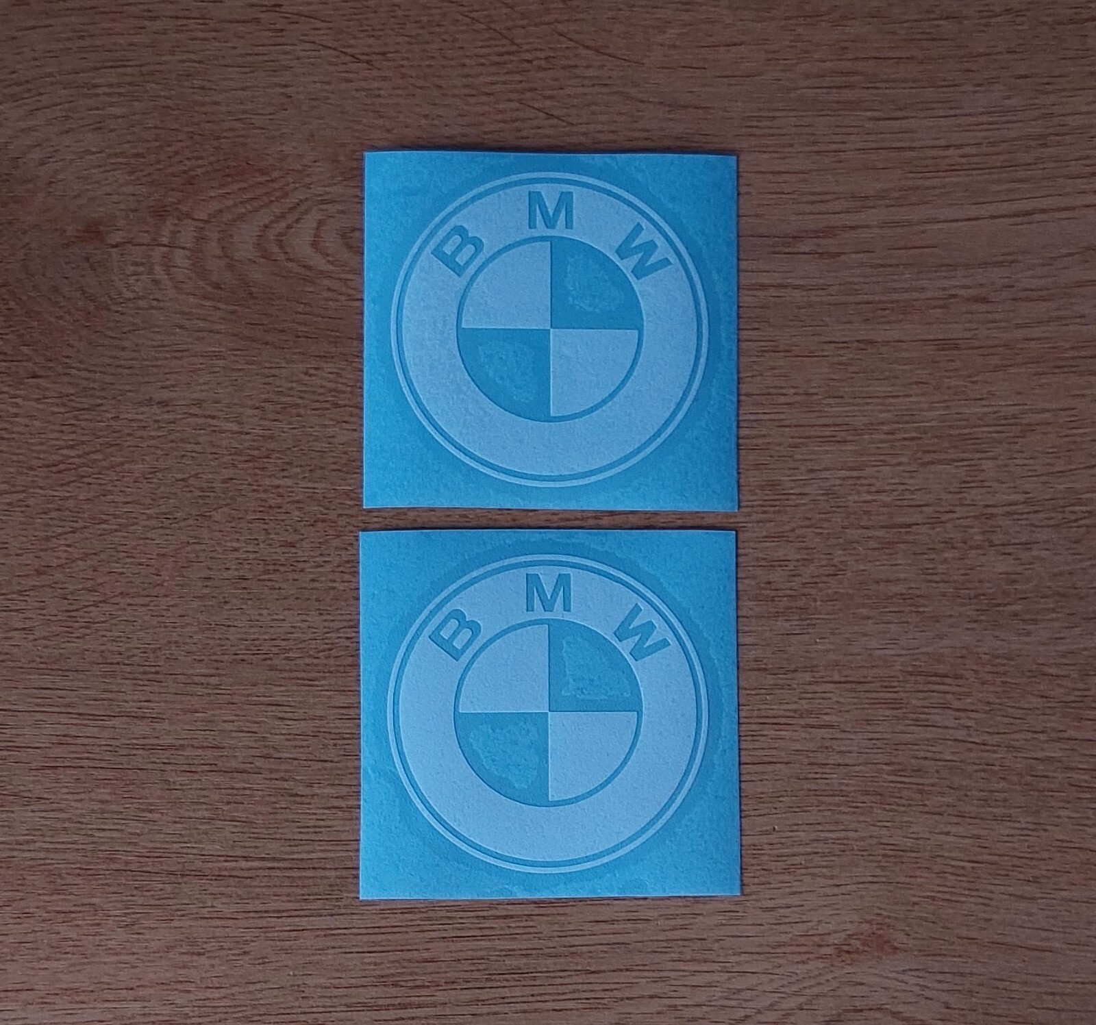 BMW logo Helmet Motorbike Car Decal Vinyl Sticker ( 2 x WHITE 5.5 x 5.5 ...