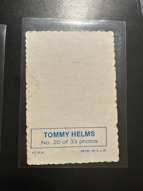 1969 Topps - Deckle Edge #20 Tommy Helms for sale online | eBay
