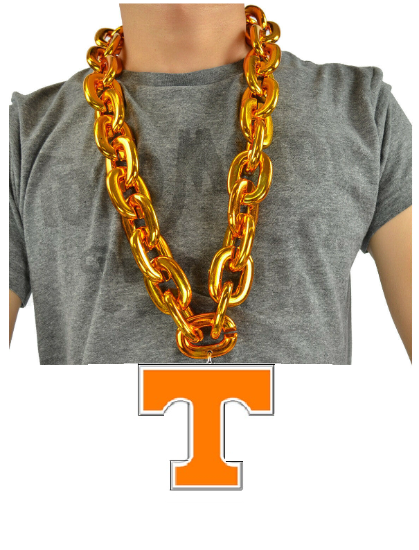 New Tennessee Volunteers Vols BIG Fan Chain Necklace Foam -PICK YOUR ...