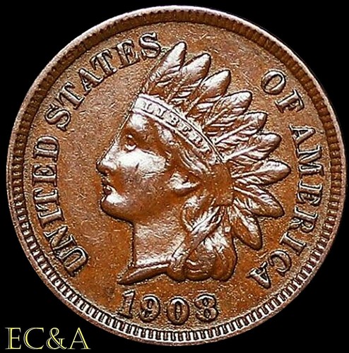 1908 8/8 INDIAN HEAD CENT VERY SCARCE SNOW-8 VARIETY (IH-846) | eBay