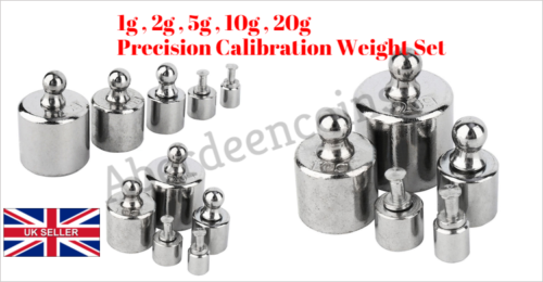 1g 2g 5g 10g 20g Precision Calibration Weight Set Scale Balance Test ...