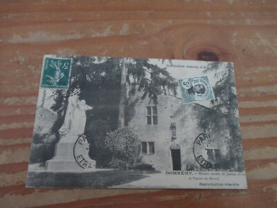 CPA DOMRERY LA MAISON NATALER DE JEANNE D ARC ET STATUE DE MERCIE | eBay