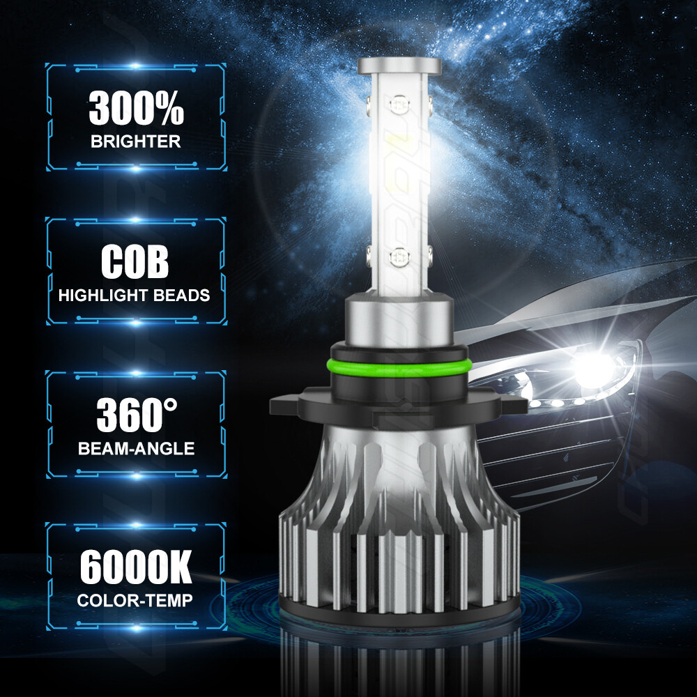 LED Headlight Kit 9006 HB4 6000K White LowBeam for CHRYSLER PT Cruiser ...