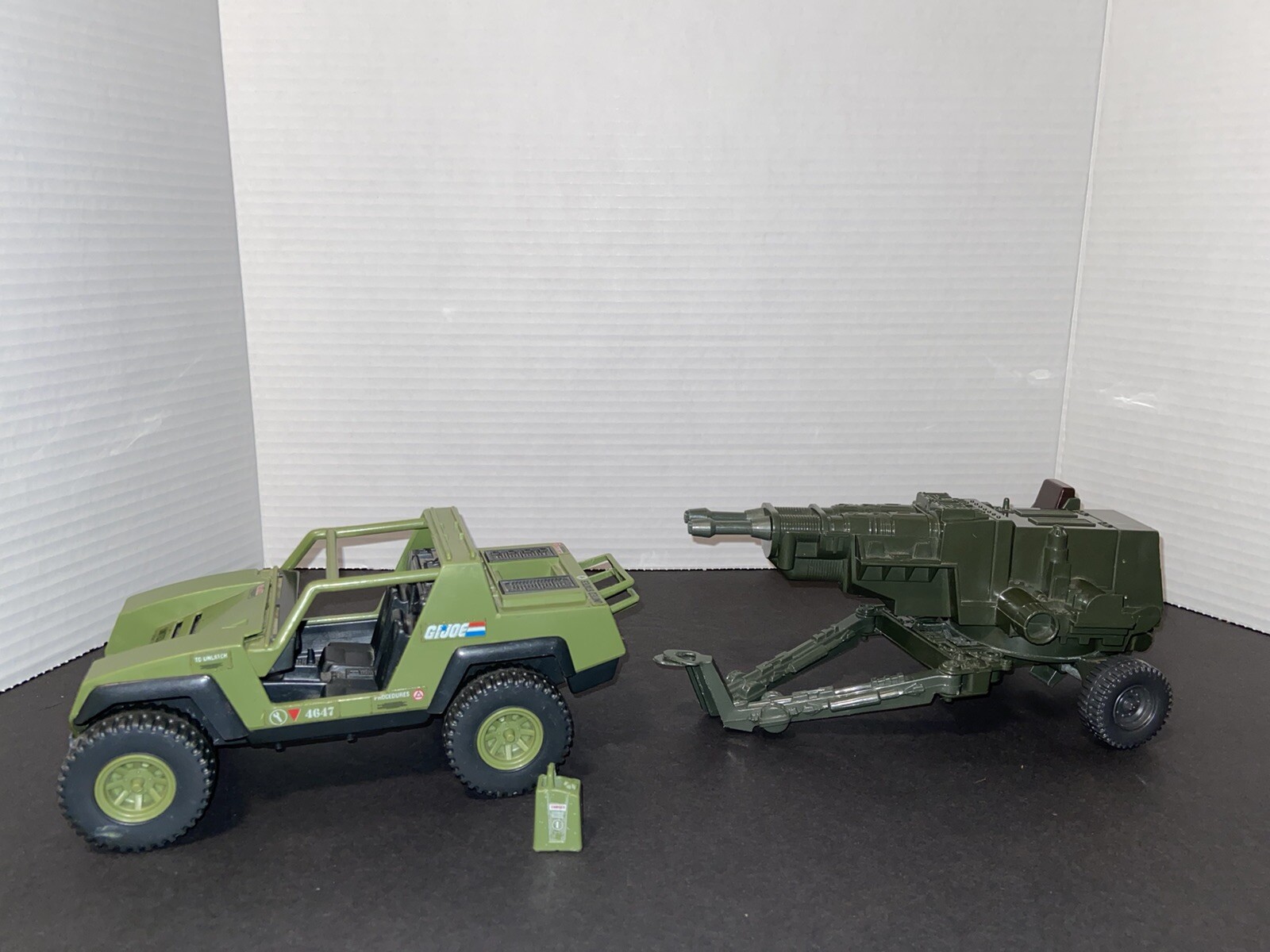 GI JOE ARAH 1982 Vamp Vehicle Loose Jeep and HAL Laser Cannon for parts ...